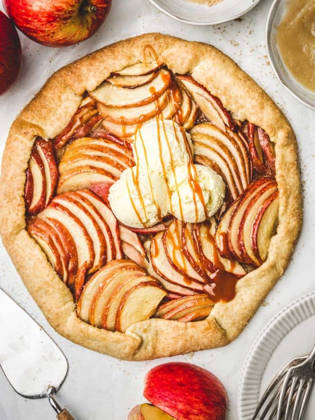 Rustic Apple Tart - Sweetly Cakes