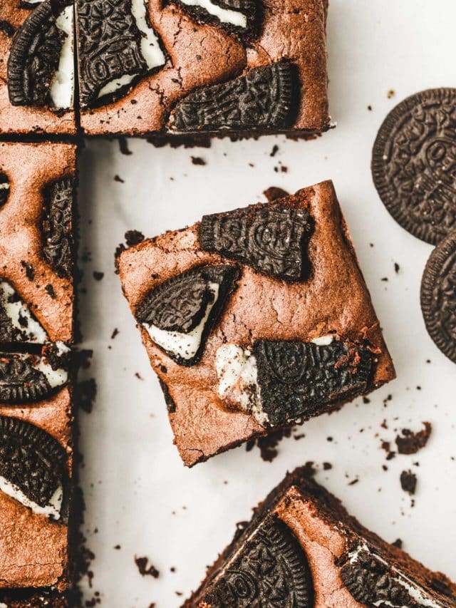 Chocolate Oreo Brownies - Sweetly Cakes