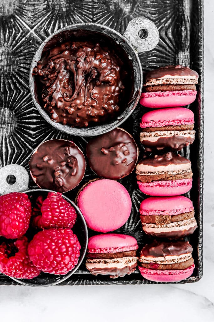 Chocolate Raspberry Macarons Recipe