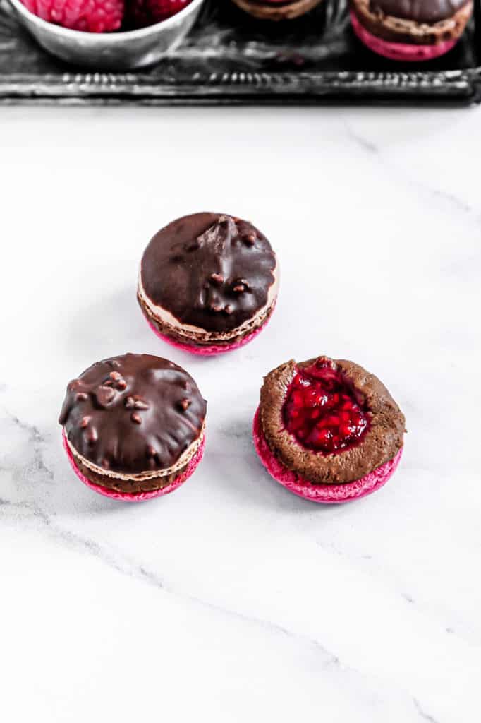 Chocolate Raspberry Macarons Recipe