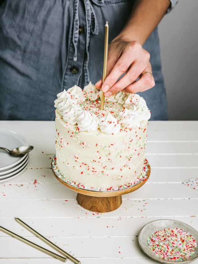 Simple birthday cake - Sweetly Cakes