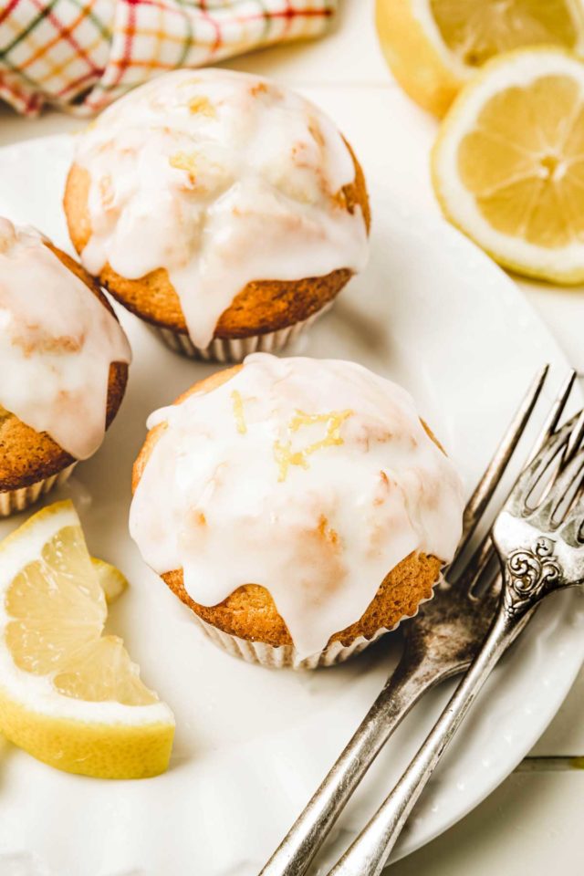 Lemon Muffins with Lemon Glaze (Soft & Fluffy Recipe)