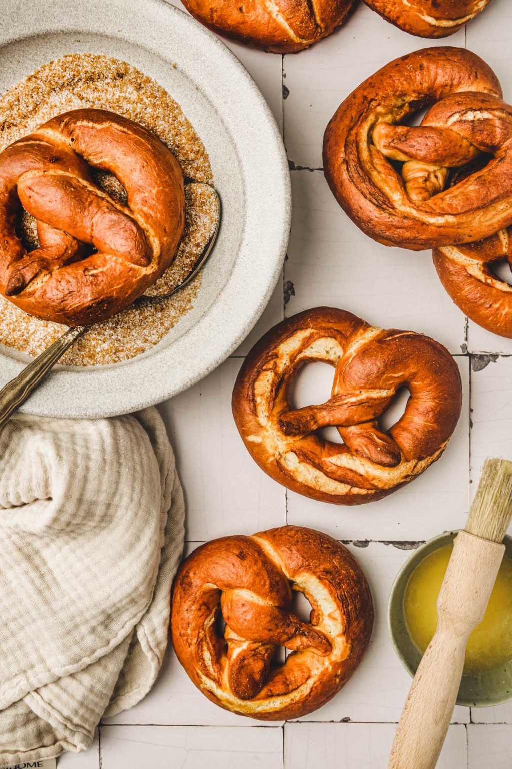 Cinnamon Sugar Pretzels Recipe - Soft & Crackly - Sweetly Cakes