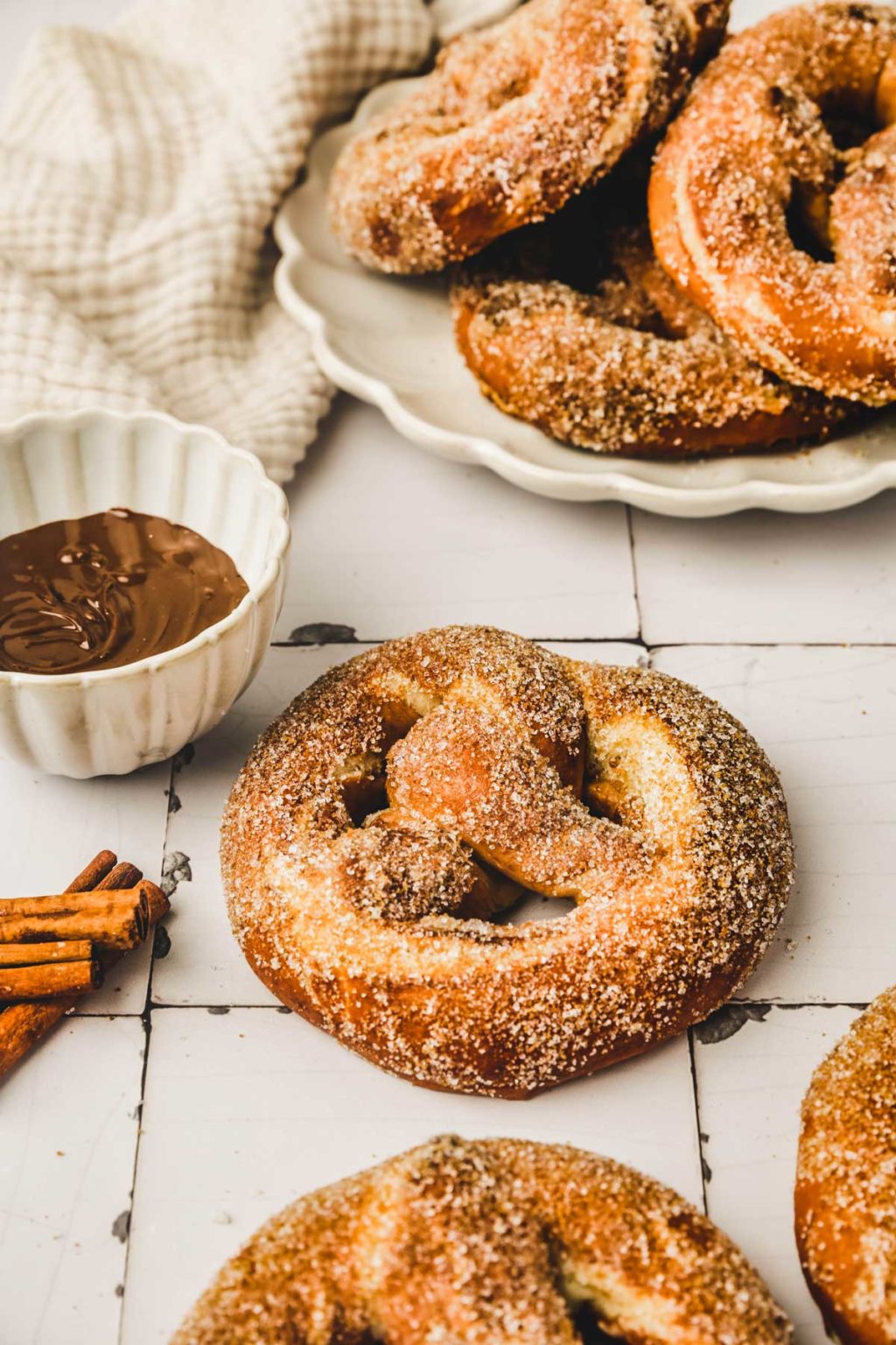 Cinnamon Sugar Pretzels Recipe - Soft & Crackly - Sweetly Cakes