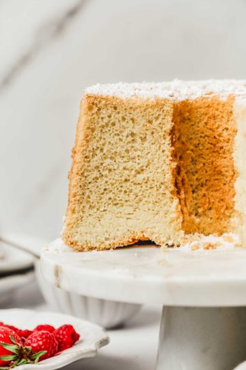 Easy Fluffy Vanilla Chiffon Cake recipe Sweetly Cakes