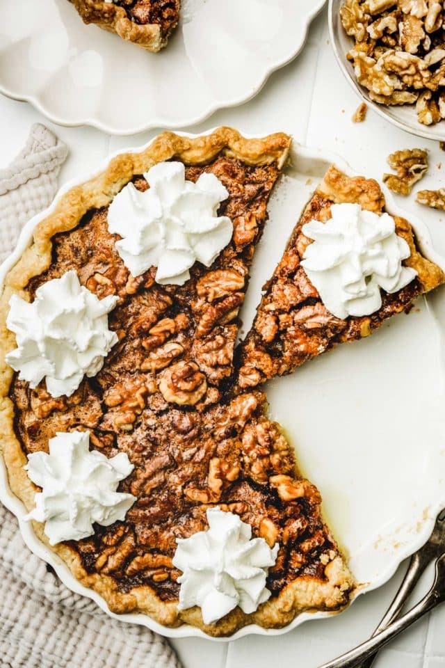 Walnut Pie Recipe (without Corn Syrup)