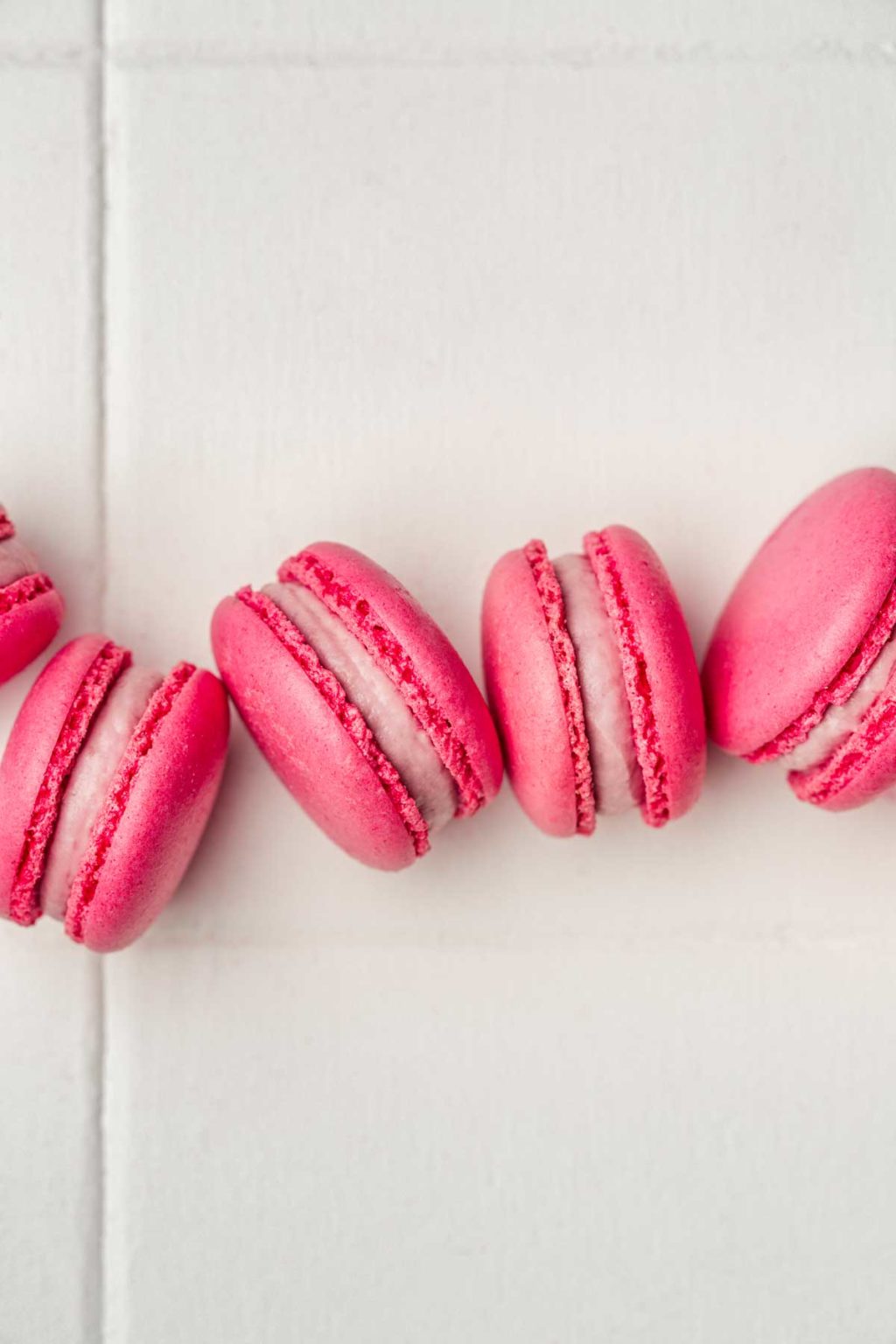 Easy Raspberry Macarons with Raspberry Ganache Filling