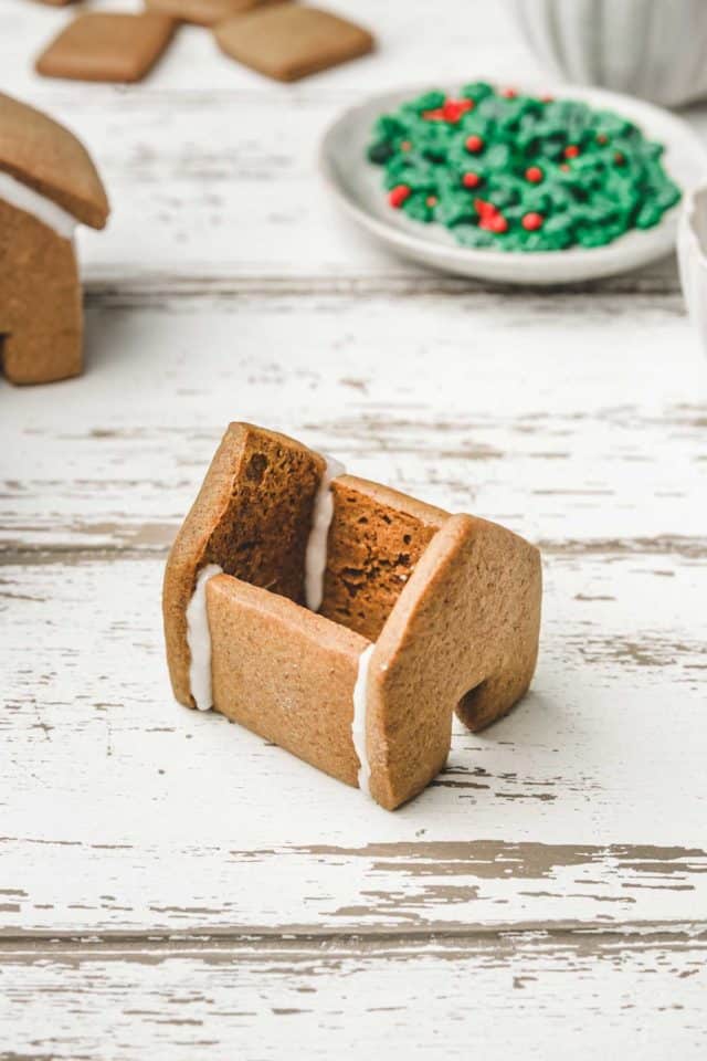 Easy Mini Gingerbread House + Free Template