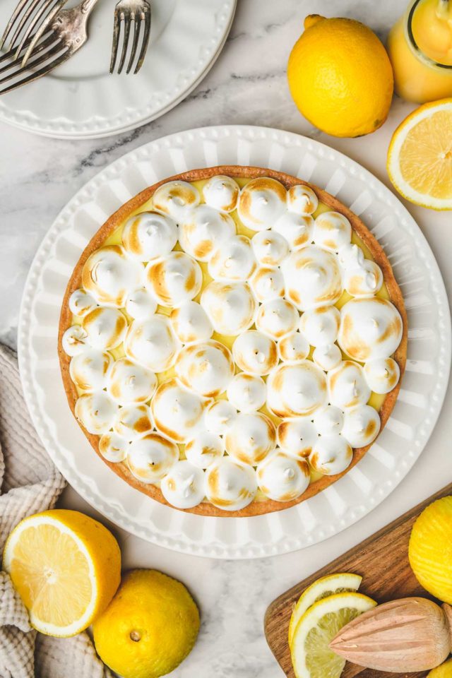 French Lemon Meringue Tart - Tarte au citron