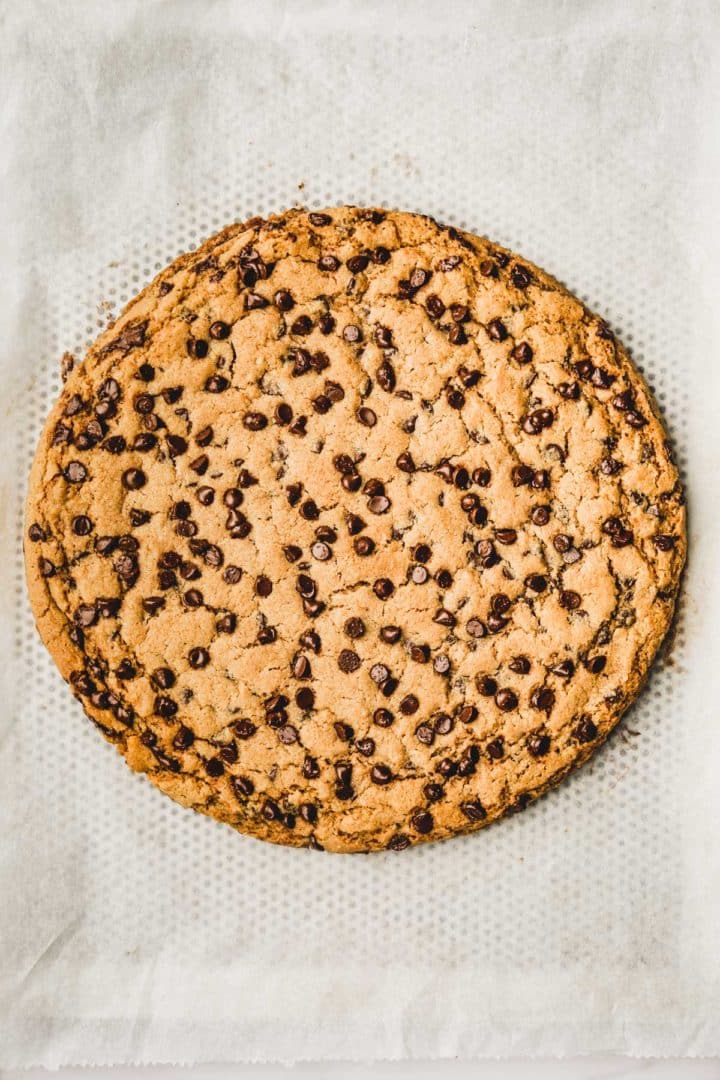 Giant Chocolate Chip Cookie | Soft & Chewy Cookie Pizza