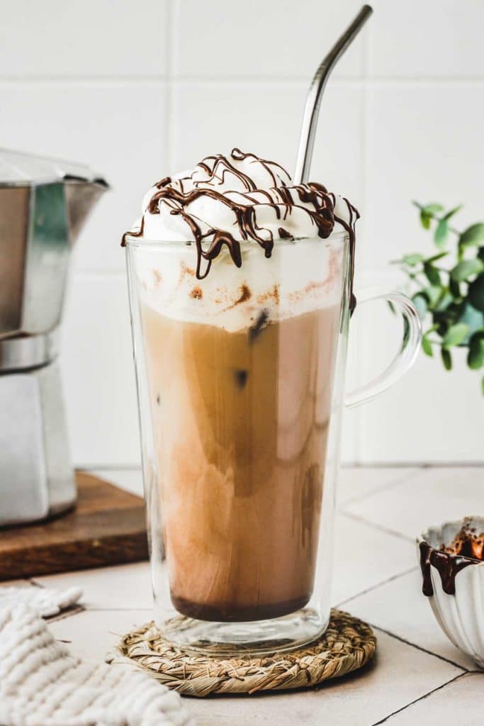 Café Mocha Glacé (Ice mocha latte) Prêt en 5 min ! Sweetly Cakes