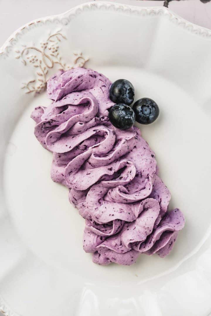 Perfect Fluffy Blueberry Frosting Recipe - Sweetly Cakes