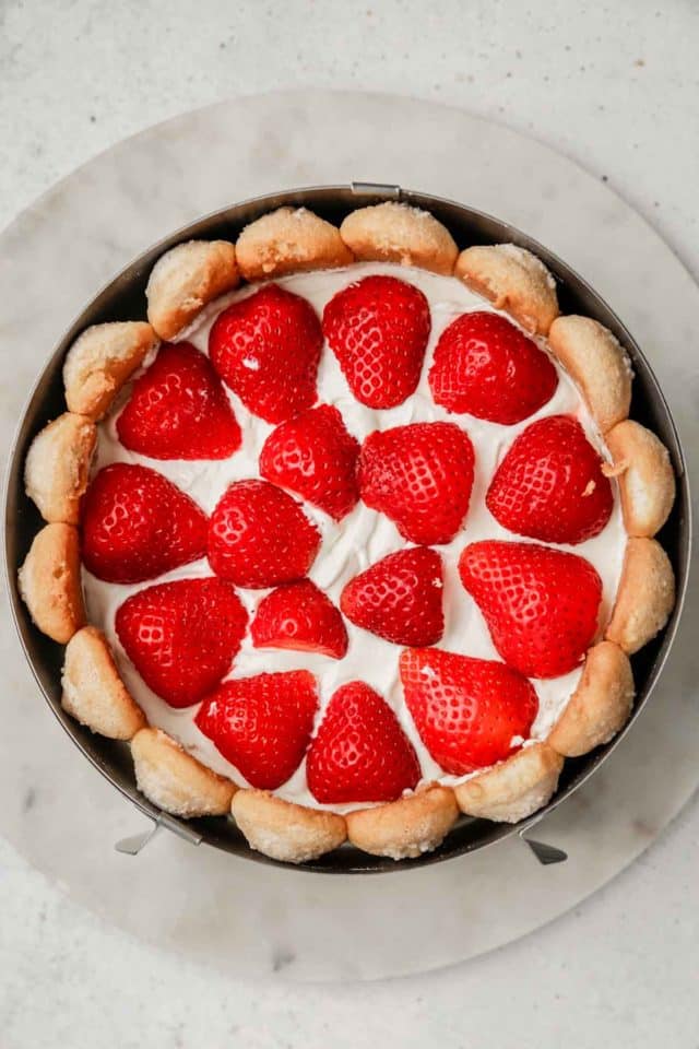 Strawberry Charlotte Cake Recipe - Charlotte aux Fraises