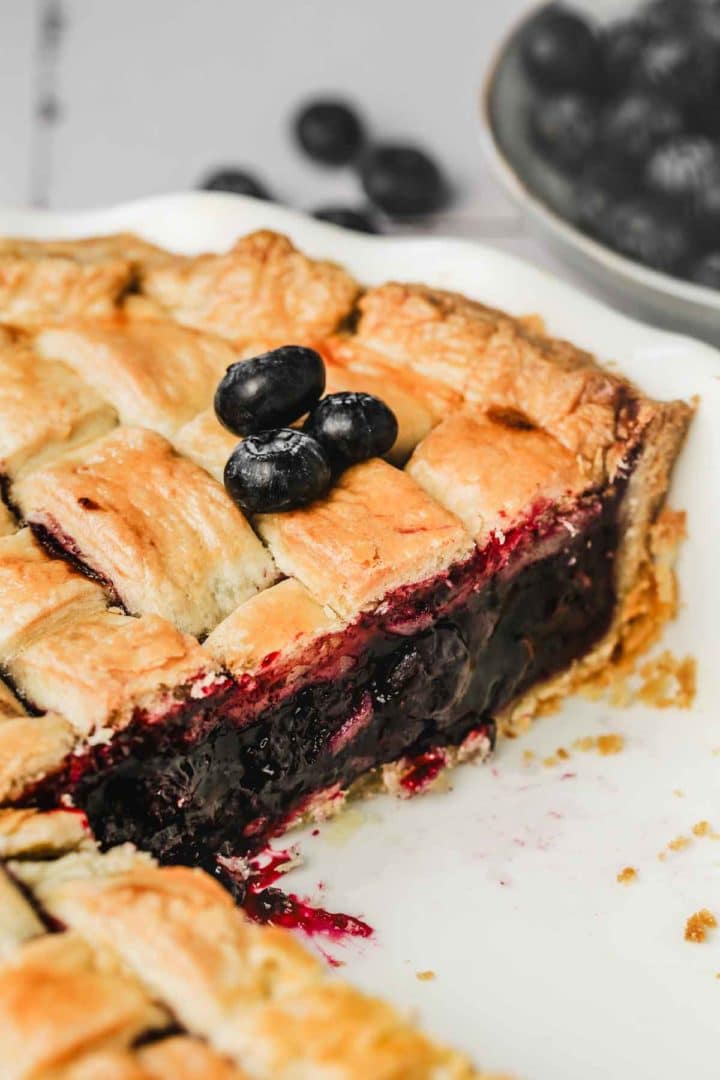 Perfect Blueberry Pie Recipe with Frozen blueberry filling
