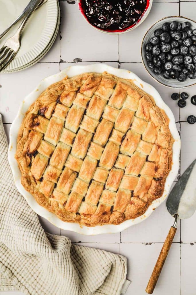 Perfect Blueberry Pie Recipe with Frozen blueberry filling