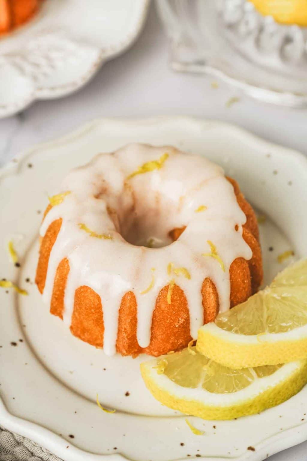 Easy Mini Lemon Bundt Cake Recipe with Lemon Glaze