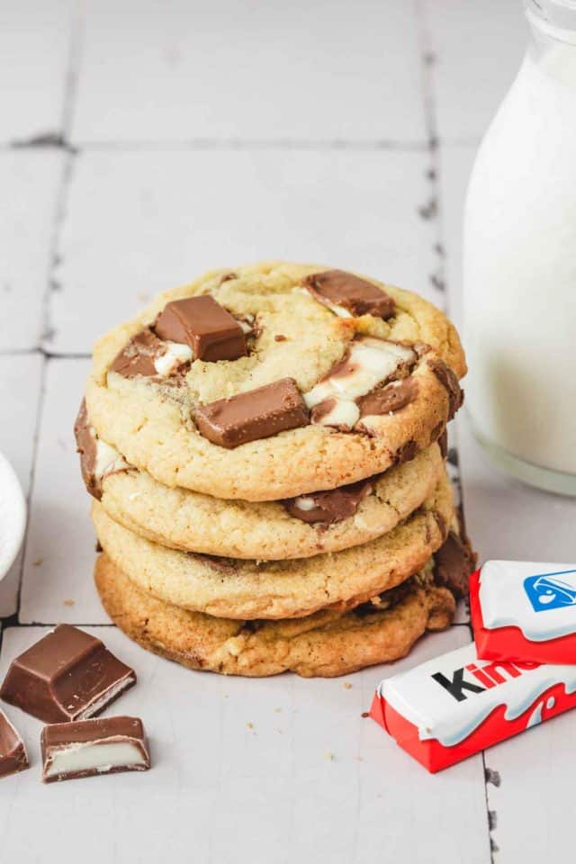 Kinder Cookies – Soft, Chewy, Loaded with Kinder Chocolate