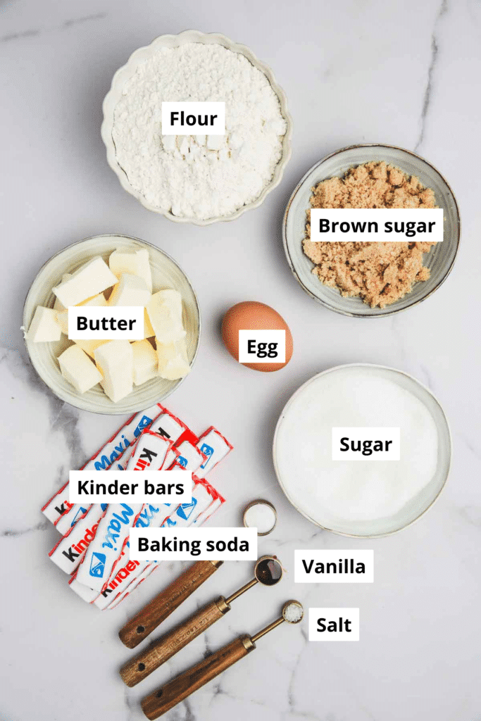 Soft & Chewy Chocolate Kinder Cookies - With Kinder Maxi Bars