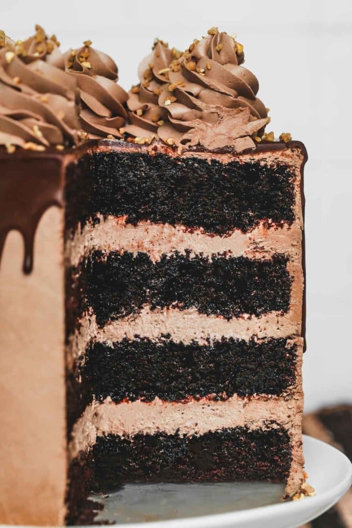 Nutella Cake – Chocolate Hazelnut Layer Cake Recipe
