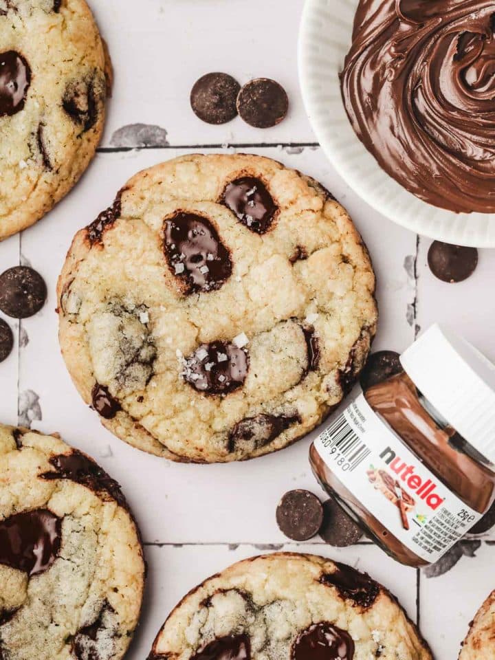 Soft & Chewy Chocolate Kinder Cookies - With Kinder Maxi Bars