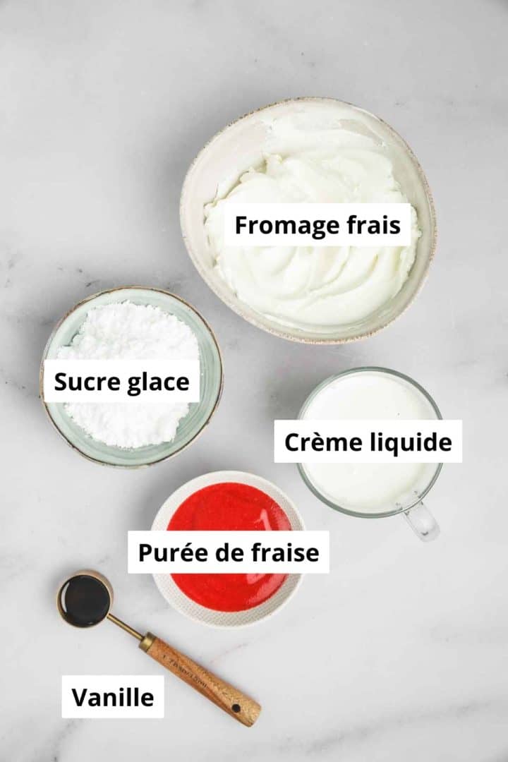 Glaçage Cream Cheese Aux Fraises - Fruitée & Fluffy