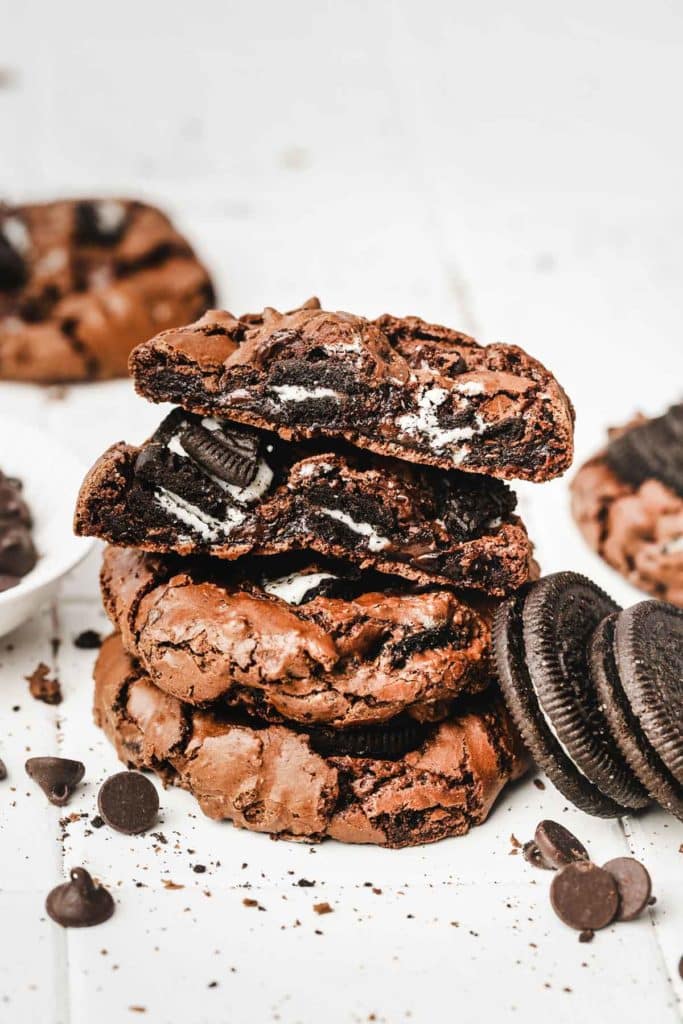 Easy Oreo Brownie Cookies Sweetly Cakes