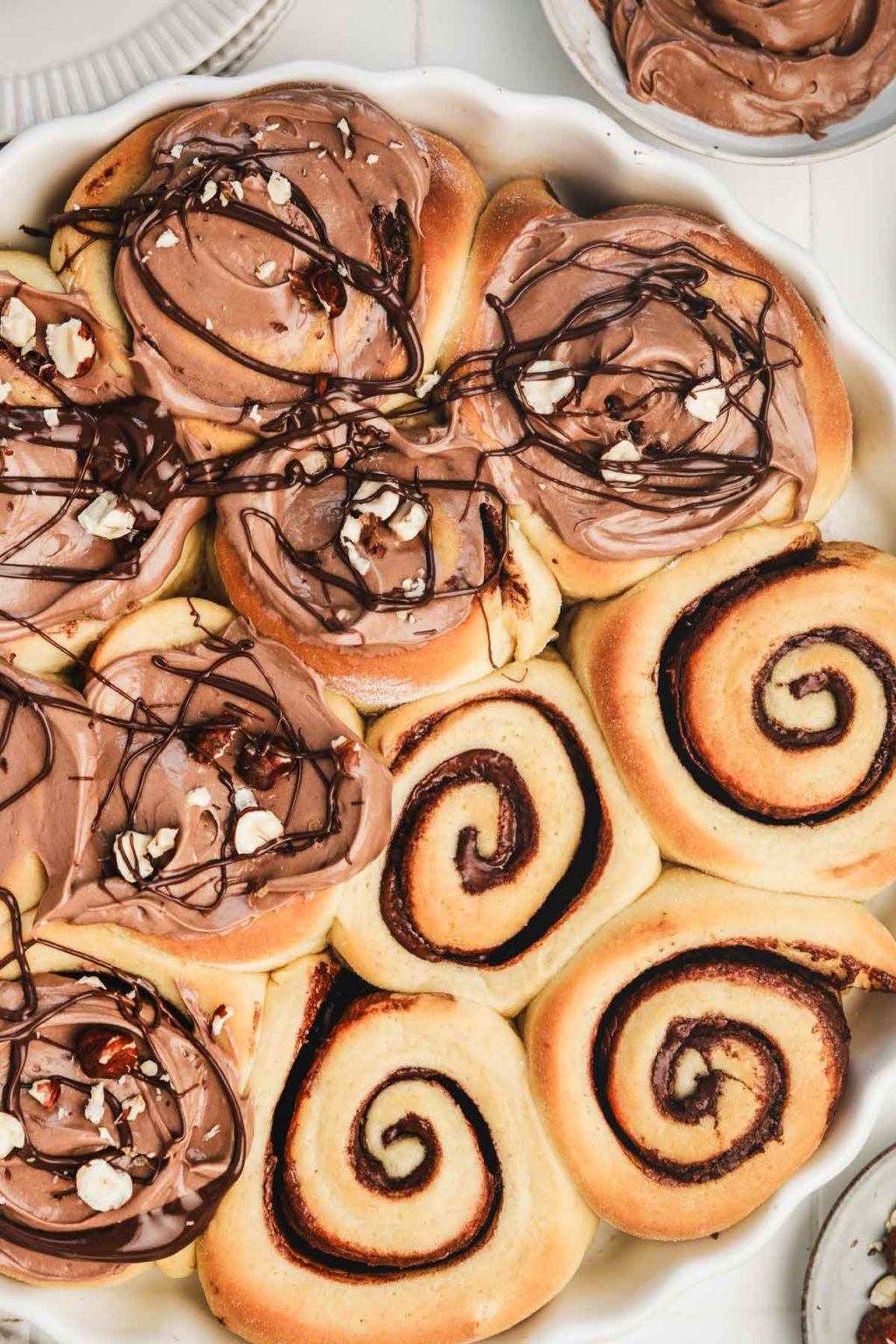 Easy Nutella Rolls with Nutella Cream Cheese Frosting