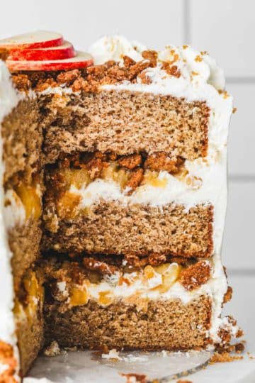 Apple Pie Cake with Streusel and Mascarpone Frosting