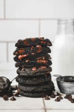 Soft and Chewy Black Cocoa Cookies – (no food coloring)