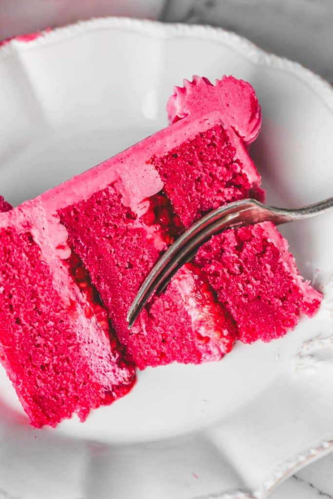 Raspberry Pink Heart Cake - Perfect Valentine’s Day Dessert