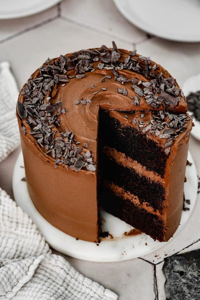 Chocolate Cake Recipe with Chocolate Buttercream